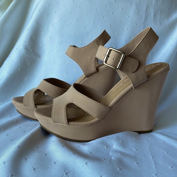 Shoes | American Rag Nude Wedge Heels | Poshmark